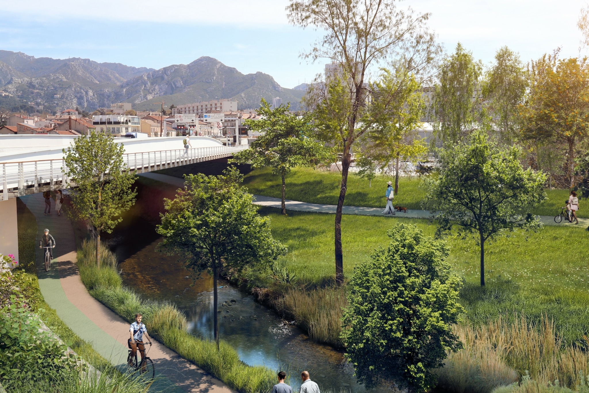 Une « voie verte » longera l'Huveaune entre Borély et Saint-Loup « d ...